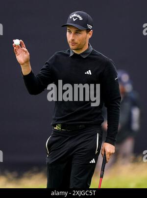 England's Matthew Jordan on the 18th on day one of The 153rd Open ...