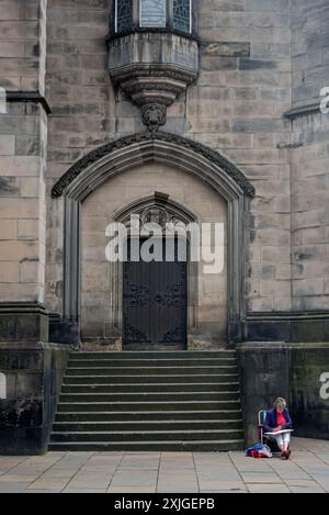 West Parliament Square, Edinburgh, Scotland, UK, Thursday, 7th August ...