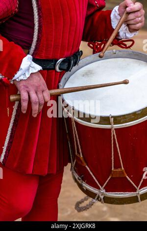 Sienese People In Medieval Costume Take Part In A Two Hour Historical ...