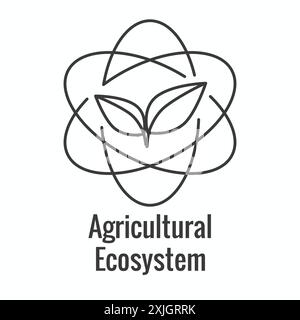 Sustainable Farming Icon Set with Maximizing Soil Coverage and ...