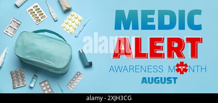 Banner for MedicAlert Awareness Month with first aid kit and ...