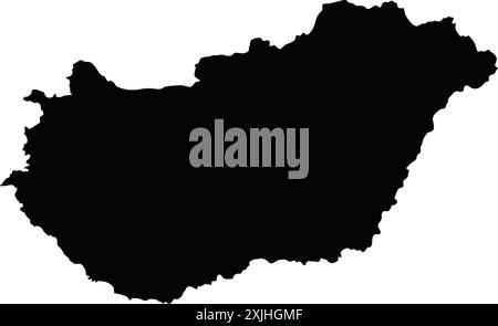 Hungary map icon illustration vector design Stock Vector Image & Art ...