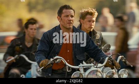 The Bikeriders Tom Hardy & Austin Butler Stock Photo - Alamy