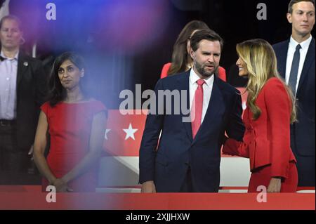 Republican vice presidential candidate Sen. JD Vance, R-Ohio, attends ...
