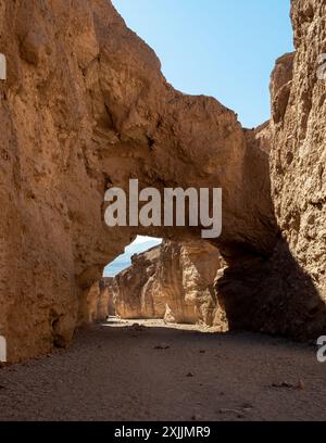 The Natural Bridge trail in Death Valley National Park in California ...