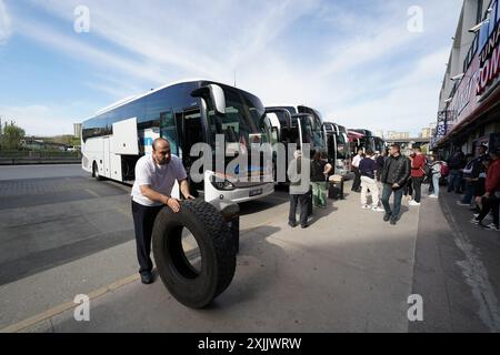 ISTANBUL, TURKIYE - APRIL 06, 2024: Metro Turizm in Esenler Coach ...