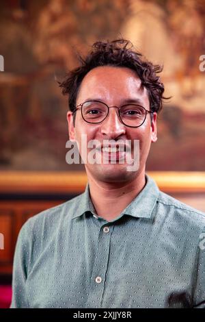 Groen's senator Fourat Ben Chikha pictured during the oath ceremony for ...