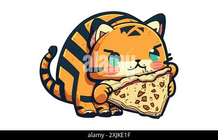 Tiger Taco Vector Illustration Stock Vector Image & Art - Alamy