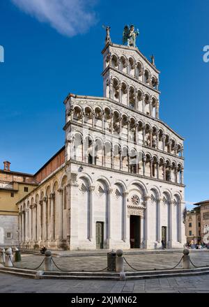 san michele in foro church, lucca, toscana (tuscany), italy Stock Photo ...