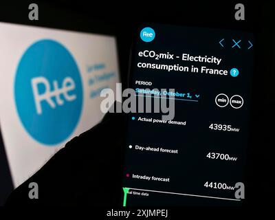 The logo RTE Réseau de Transport d'Électricité (Electricity ...