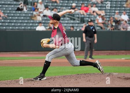 Salt Lake UT, USA. 13th July, 2024. Sacramento pitcher Tanner Andrews ...