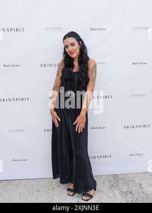 Ren Lyons attends the SkinSpirit Southampton Summer Pop-Up Grand ...