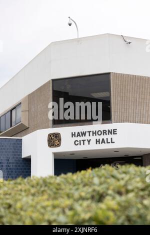 Hawthorne, California, USA - March 6, 2024: Cloudy afternoon light ...