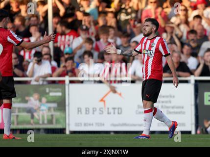 Southampton's Ryan Manning celebrates scoring their side's first goal ...