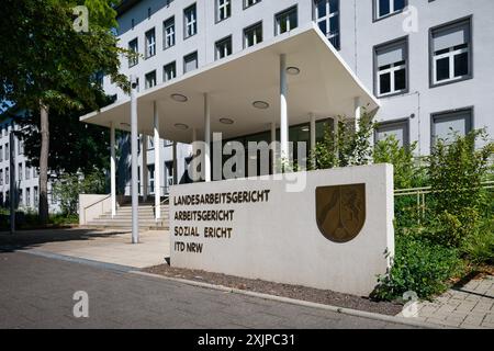 entrance area of the building of the labor court, regional labor court ...