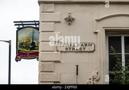Tithe Barn street sign in city.centre Liverpool Stock Photo - Alamy