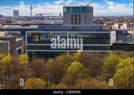 Microsoft european HQ in Munich, Germany Stock Photo - Alamy