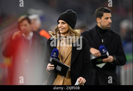 TV pundit Sami Khedira, sports presenter, presenter Laura Wontorra ...