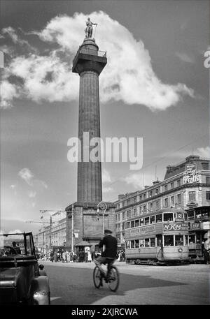 Nelson's Column in O'Connell Street, Dublin City, Ireland, in 1933 ...