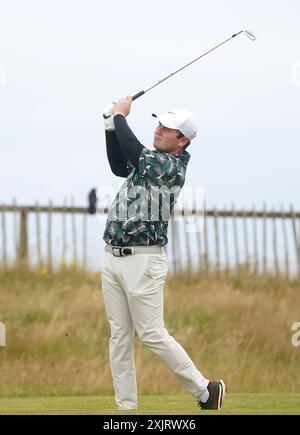 Scotland's Robert Macintyre plays from the 9th fairway on day one of ...