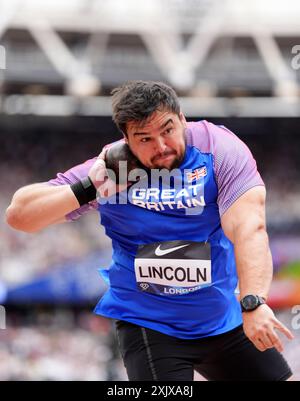 Scott LINCOLN of Great Britain in the mens shot put in the Wanda ...
