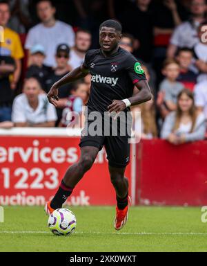 West Ham United's Gideon Kodua in action during the pre-season friendly ...