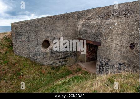 World War II defences, Normandy Stock Photo - Alamy
