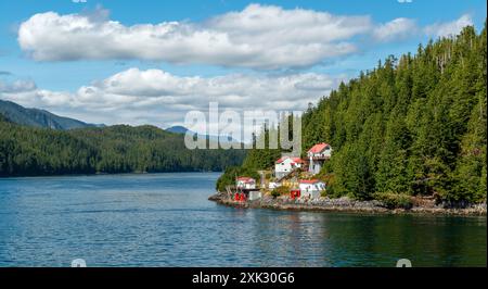 Inside Passage cruise landscape, British Columbia, Canada Stock Photo ...