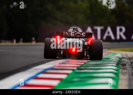 Mercedes driver George Russell of Britain in action during Formula One ...