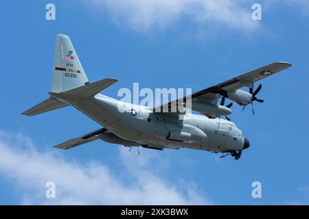 A WC-130 Hercules (65300) aircraft, flown by the Air Force Reserve ...