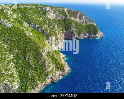 Beautiful aerial view over Kampi area in Zakynthos island in Western ...
