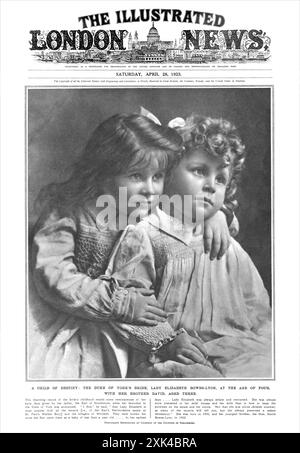 Showing Lady Elizabeth Bowes-Lyon Lady Strathmore with wounded soldiers ...