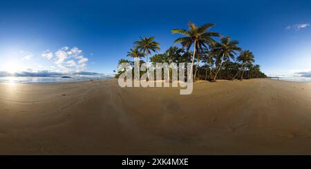 360° view of 360° panorama of coconut tree lined Mission Beach ...
