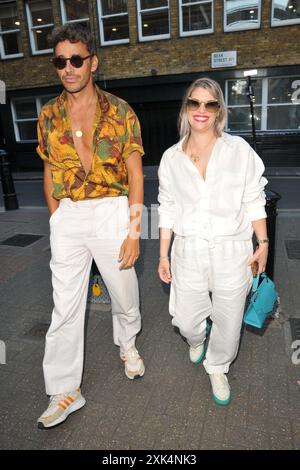 Simon Atkins and Pips Taylor at the Pangaia new store opening VIP ...