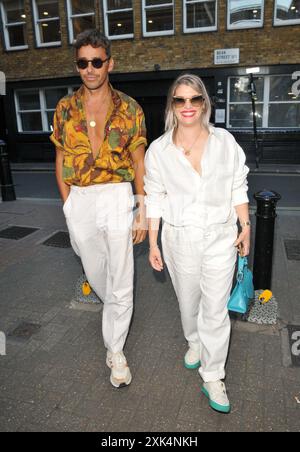 Simon Atkins and Pips Taylor at the Pangaia new store opening VIP ...