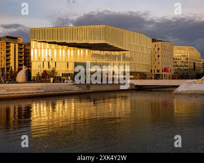 Oslo, Norway, May, 2022: Modern concrete architecture of new central ...