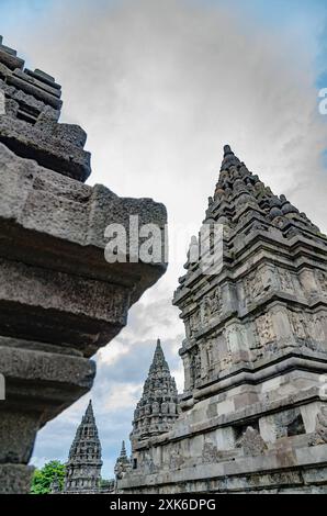 Ruins of of the Prambanan Temple Compounds. Java. Indonesia Stock Photo ...