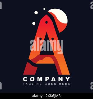 A letter logo that combines the letter with an iconic symbol Stock ...