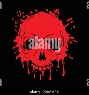 Human skull splash art Stock Vector Image & Art - Alamy