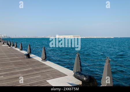 Doha Cruise Ship Terminal, Mina District, Old Doha Port, Qatar Stock ...