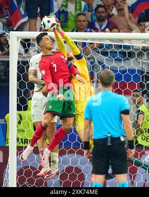 Cristiano Ronaldo, POR 7 compete for the ball, tackling, duel, header ...