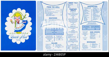 Dutch Maid Grill and Dairy Store (1933-1991) menu cover - The historic ...