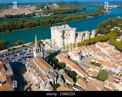 Aerial view of Chateau de Tarascon Stock Photo - Alamy