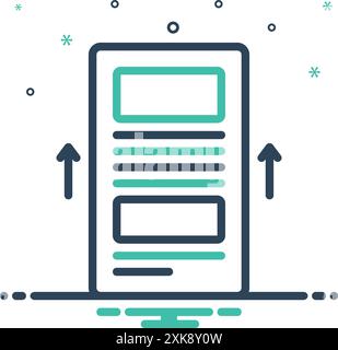 Icon for vertical,steep Stock Vector Image & Art - Alamy