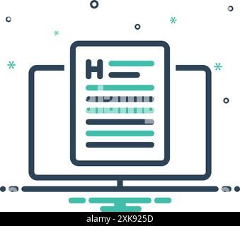 Icon for heading,title Stock Vector Image & Art - Alamy