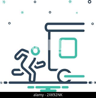 Icon for missed,leave Stock Vector Image & Art - Alamy