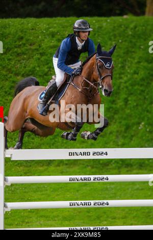 Julien Gonin of France with Estrella de la Batia during the Longines ...
