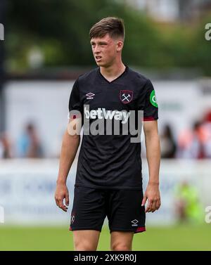 West Ham United's Oliver Scarles during the Premier League match at the ...