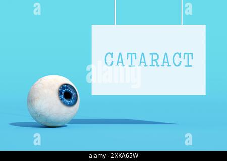 Cataract eye disease, illustration Stock Photo - Alamy