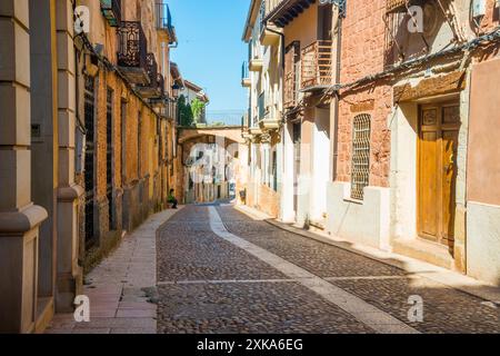 Street. Alcaraz, Albacete province, Castilla La Mancha, Spain Stock ...